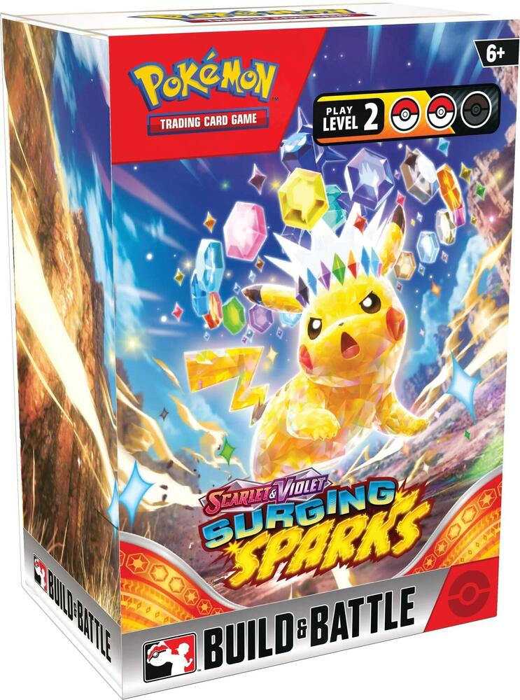 Pokemon SV8 Scarlet and Violet Surging Sparks Build and Battle Box – 88 ...